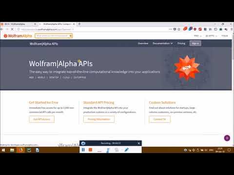 WOLFRAMALPHA API DEMO - YouTube