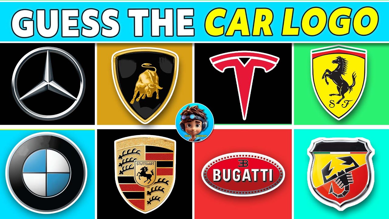 Guess the Car by their Logo 🚗 | Car Logo Quiz | Geek Quizdom - YouTube