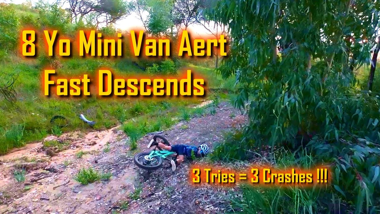 8 Yo Mini Van Aert - Fast Descends Part 1 - YouTube