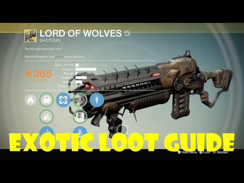 Destiny Exotic Loot Guide - "Lord of Wolves" Shotgun - YouTube