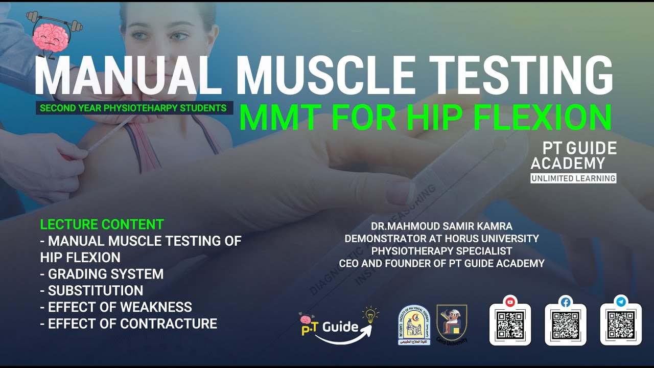 Muscle test - manual muscle test of hip flexion - YouTube