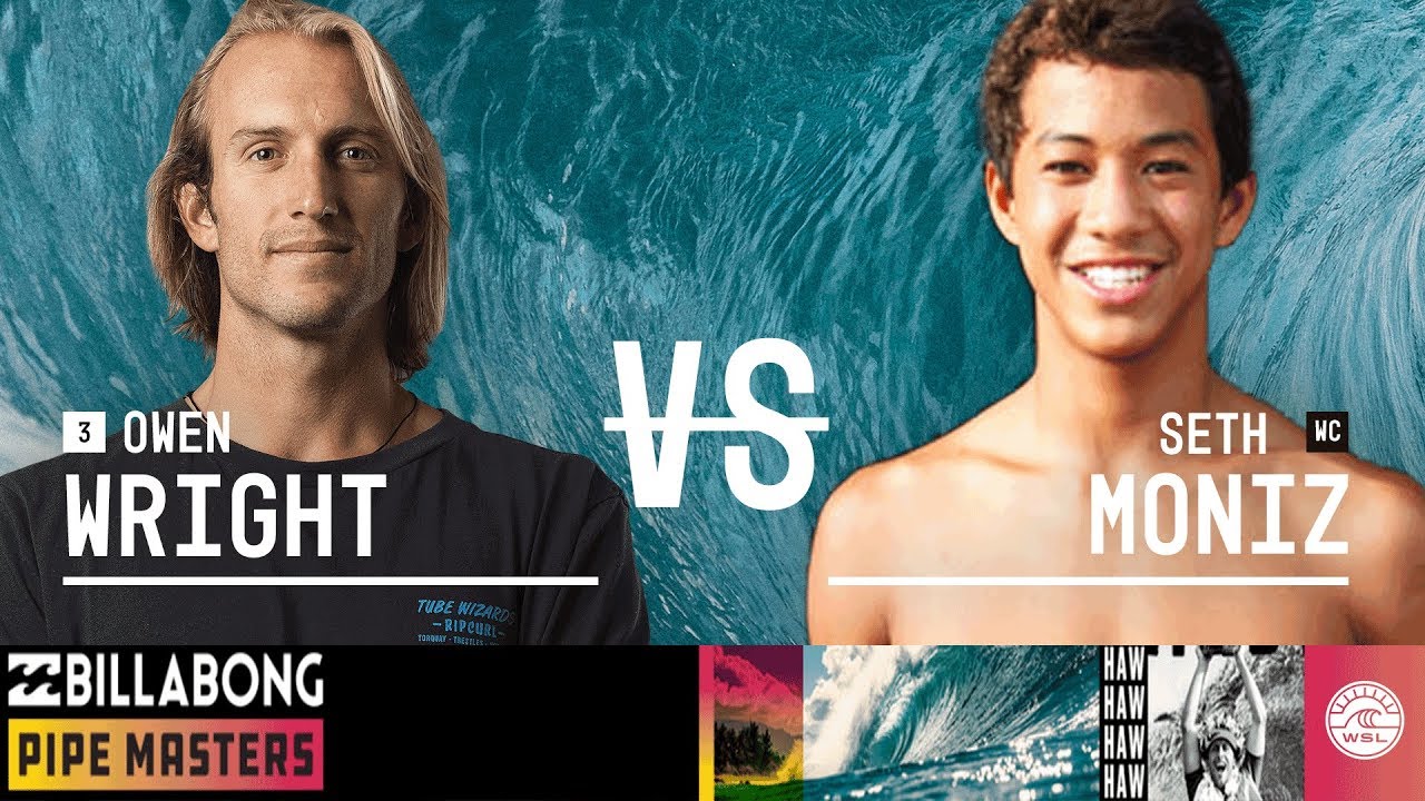 Owen Wright vs. Seth Moniz - Round Two, Heat 2 - Billabong Pipe Masters ...