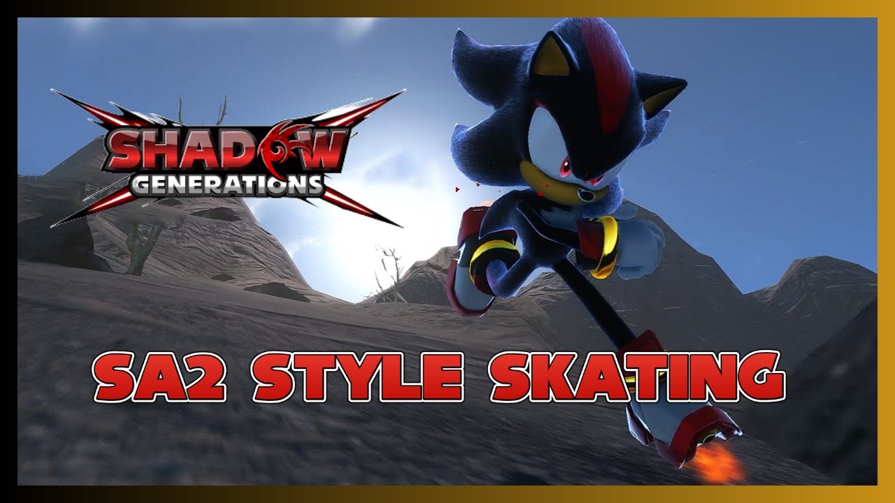 Shadow avec ses animations de courses de SA2 - YouTube