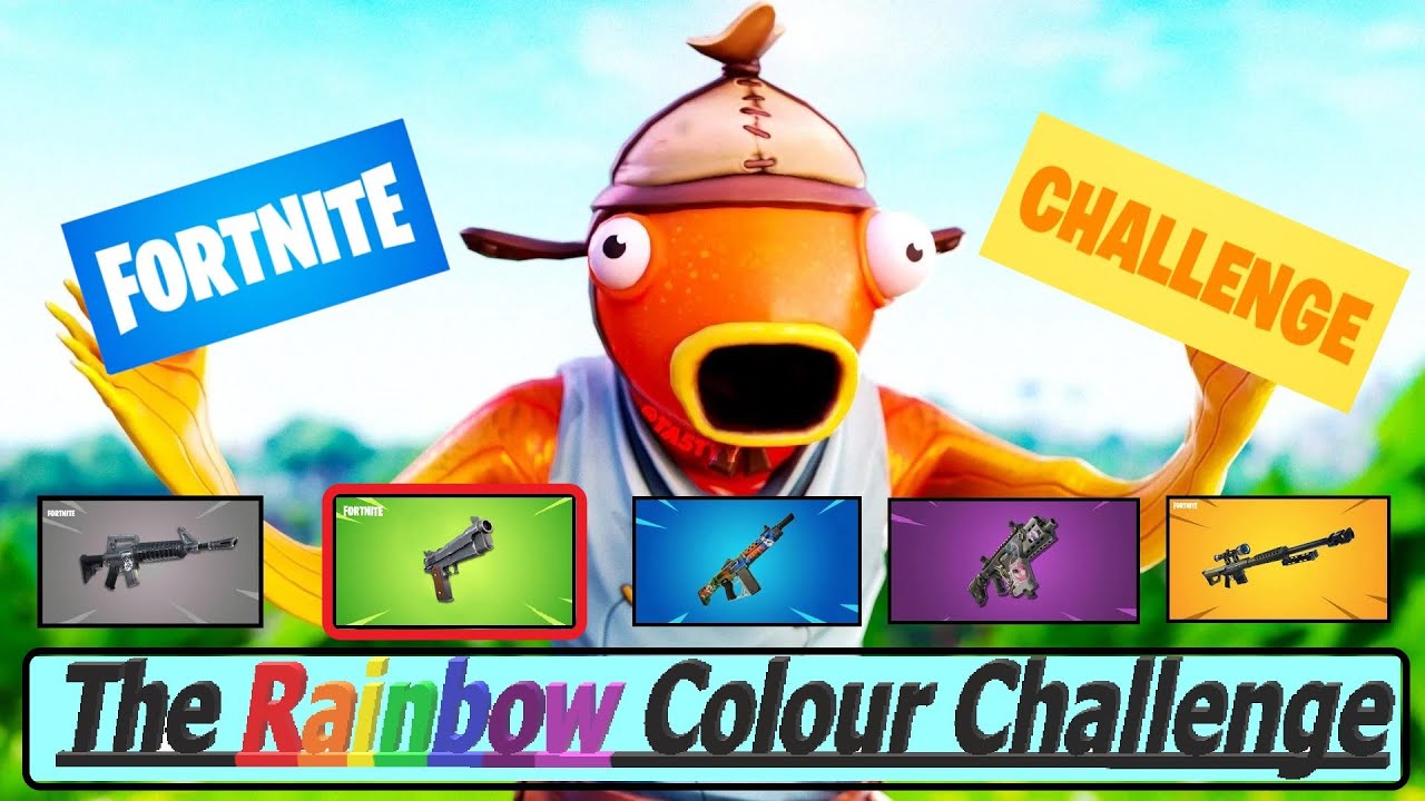 Fortnite RAINBOW COLOUR Challenge! Second Episode - GREEN - YouTube