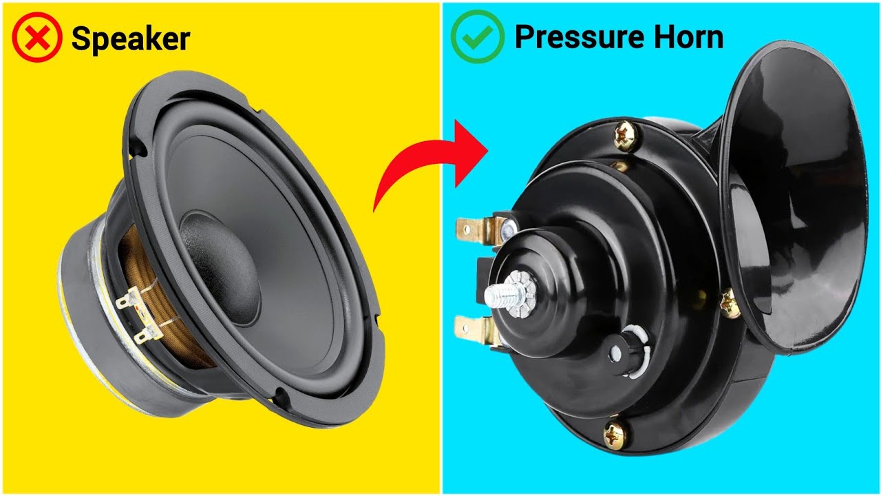 How to convert Speaker into 12V Bike Horn | Normal speaker to Buzzer ...