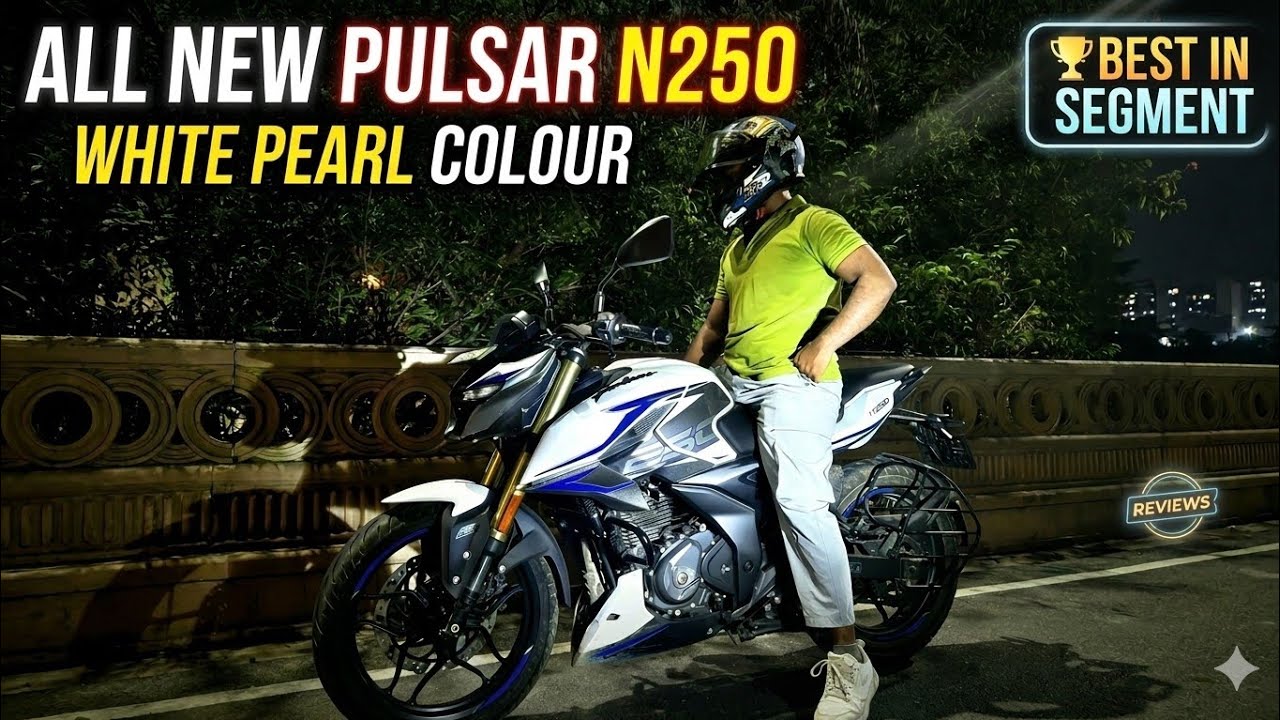All New Bajaj Pulsar N250-White Colour |Segment Killer|Best 250cc ...