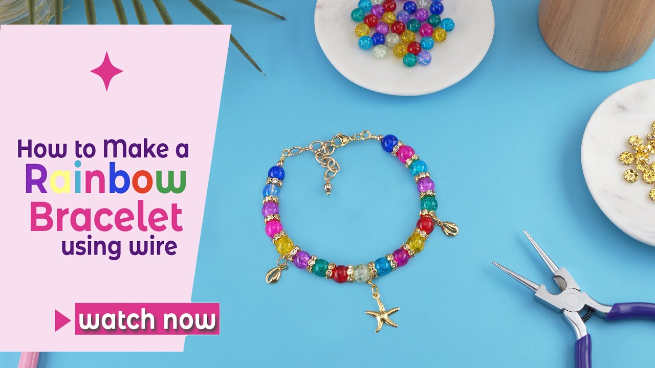 How to Make Beaded Bracelet from Wire | Handmade Jewelry Design: DIY ...