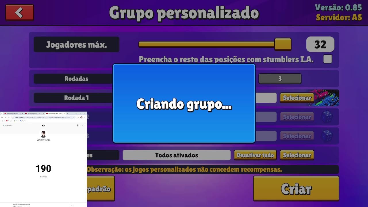 Transmissão ao vivo de Benjamin Games - YouTube