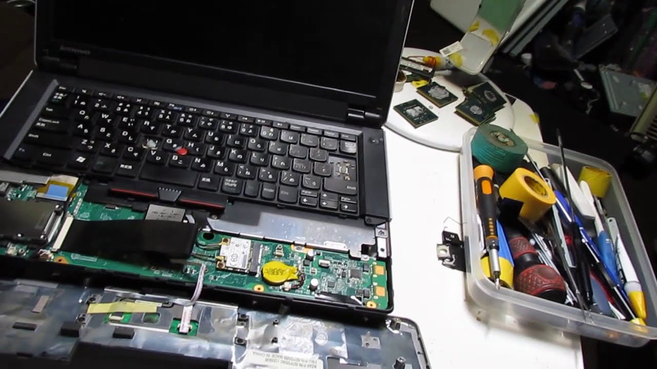 how to replace keys on a damaged laptop keyboard - YouTube