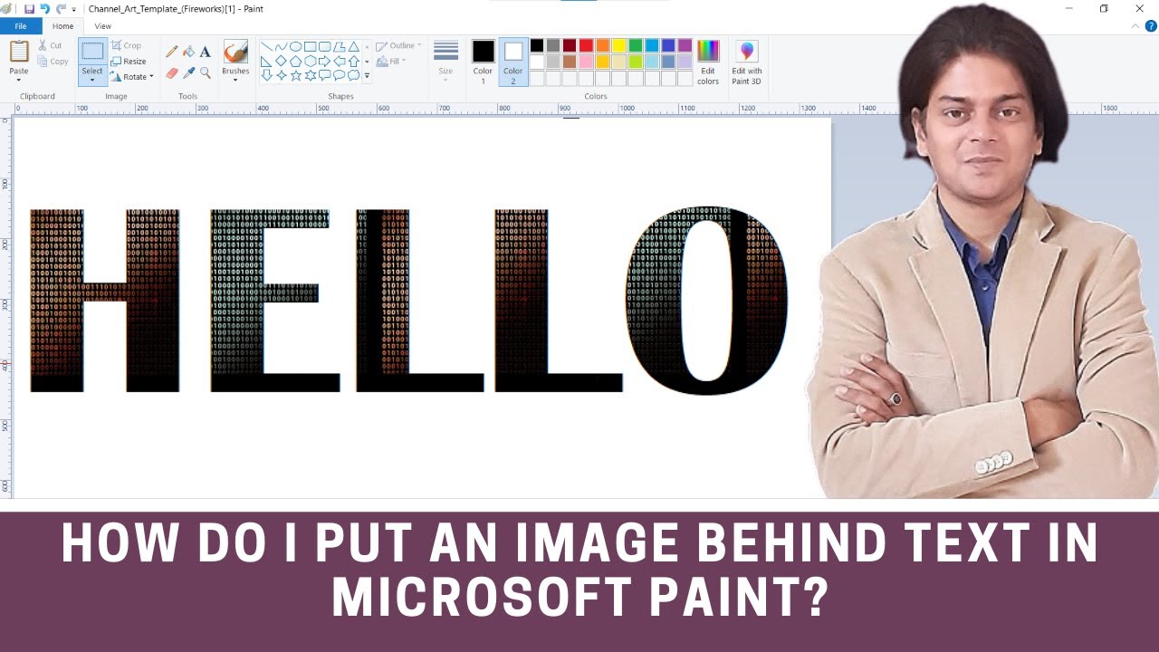 How Do I Put An Image Behind Text In Microsoft Paint YouTube How Do I Put An Image Behind Text In Microsoft Paint YouTube