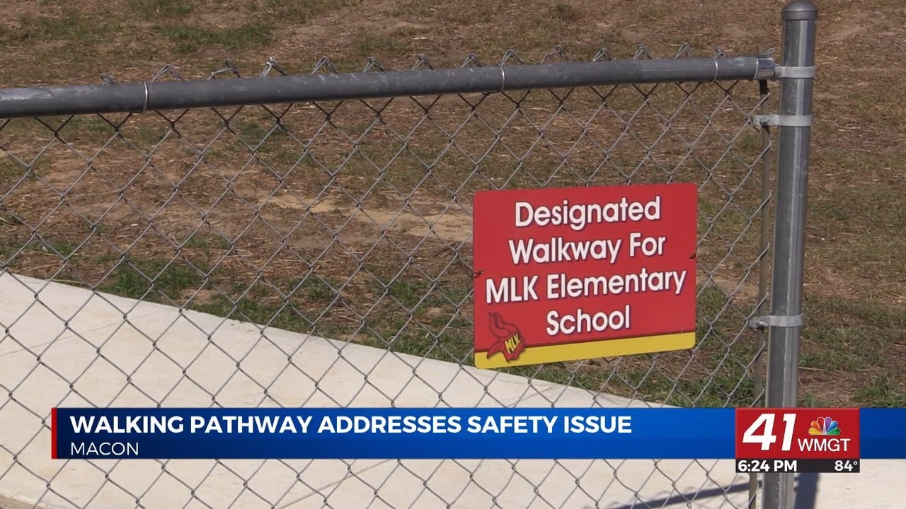 Dr. MLK Elementary School opens walking pathway - YouTube