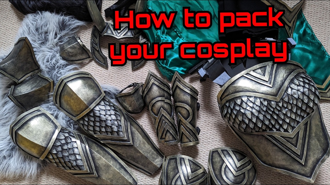 How to pack costumes for a con - tutorial - YouTube