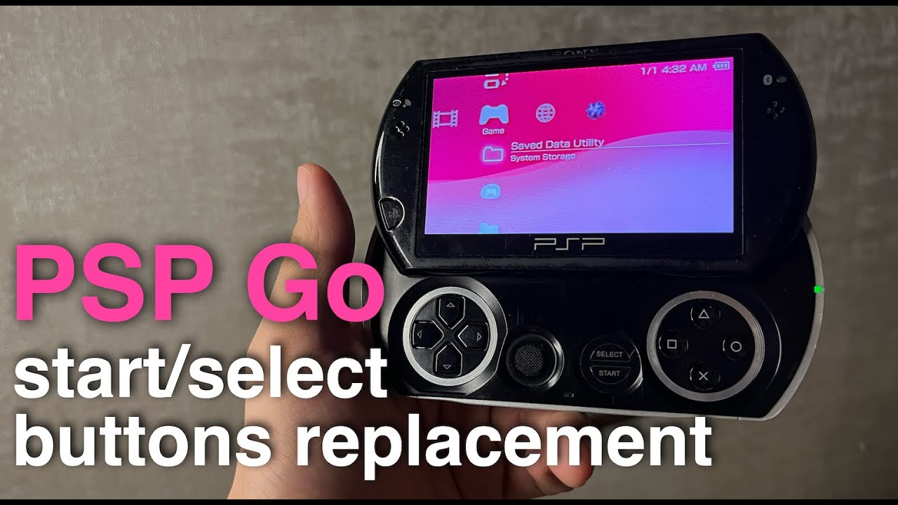 PSP Go start and select buttons replacement - YouTube