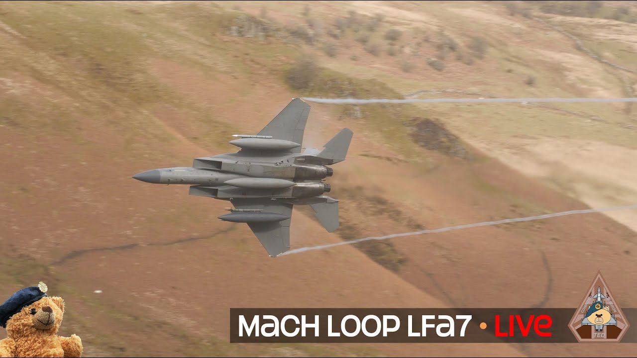 Live Exclusive Show LFA7 MACH LOOP • Low Flying Area USAF & RAF Aircraft 20.04.23 - YouTube