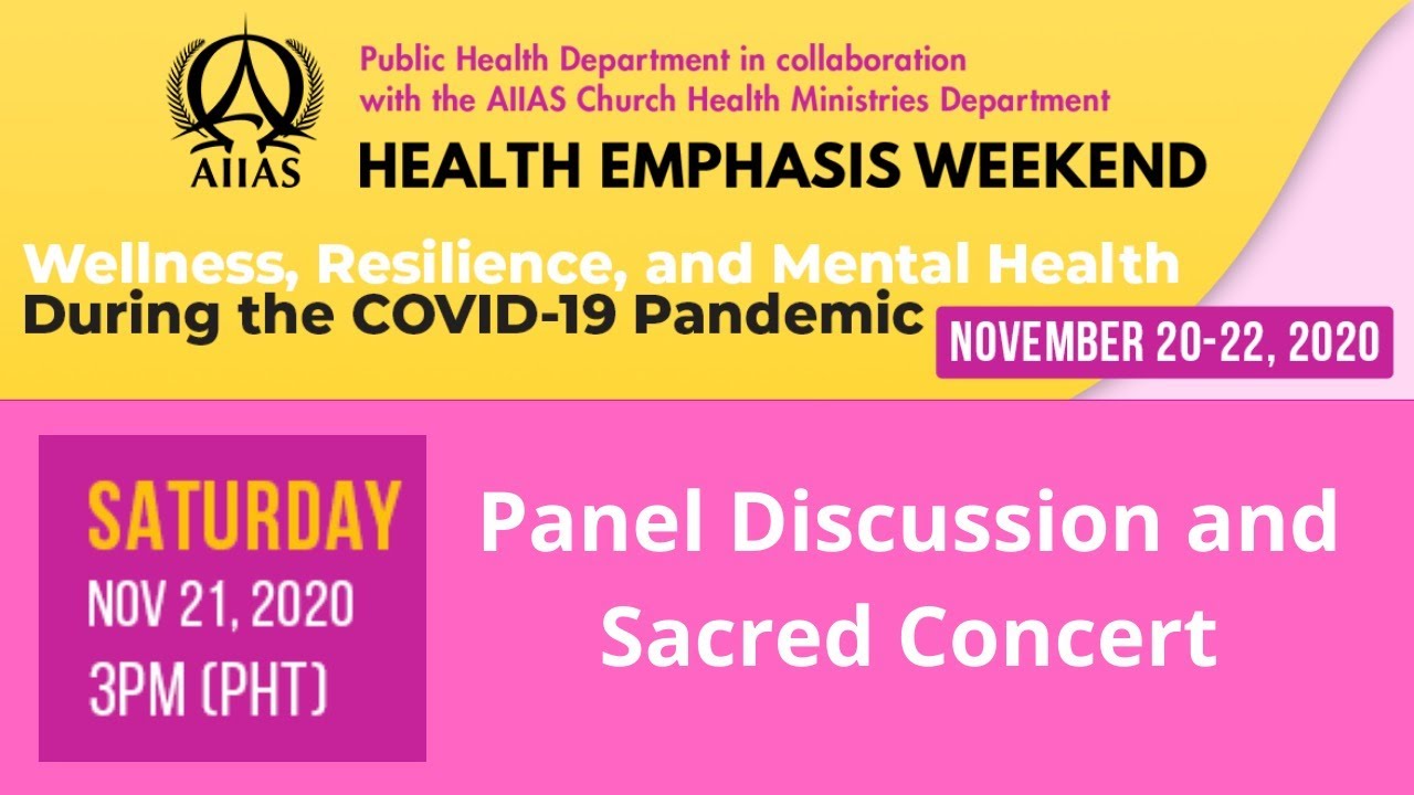 2020 Health Emphasis Weekend - Day 2 Panel Discussion and Sacred ...