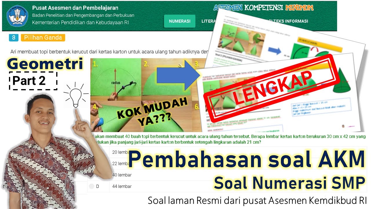 Soal AKM SMP_ Numerasi [Part 2] _Geometri (Soal resmi dari Pusmenjar ...