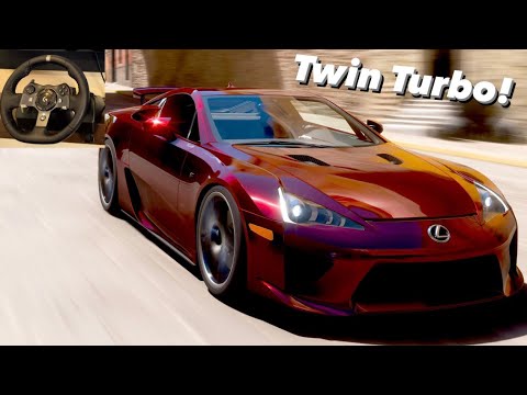 Lexus LFA Twin Turbo - Logitech Steering Wheel Gameplay - Forza Horizon ...