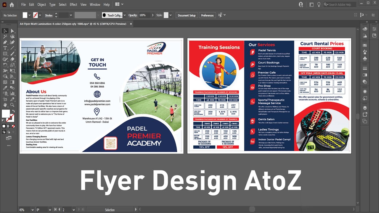 Flyer in illustrator | Adobe illustrator flyers | Adobe Illustrator ...