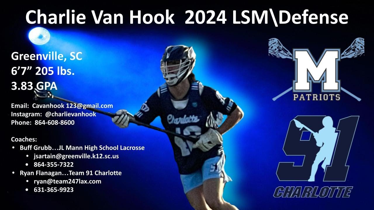 Charlie Van Hook 2024 LSM Fall Highlights 2022 - YouTube