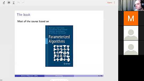Parameterized Algorithms Fall 2020 - YouTube