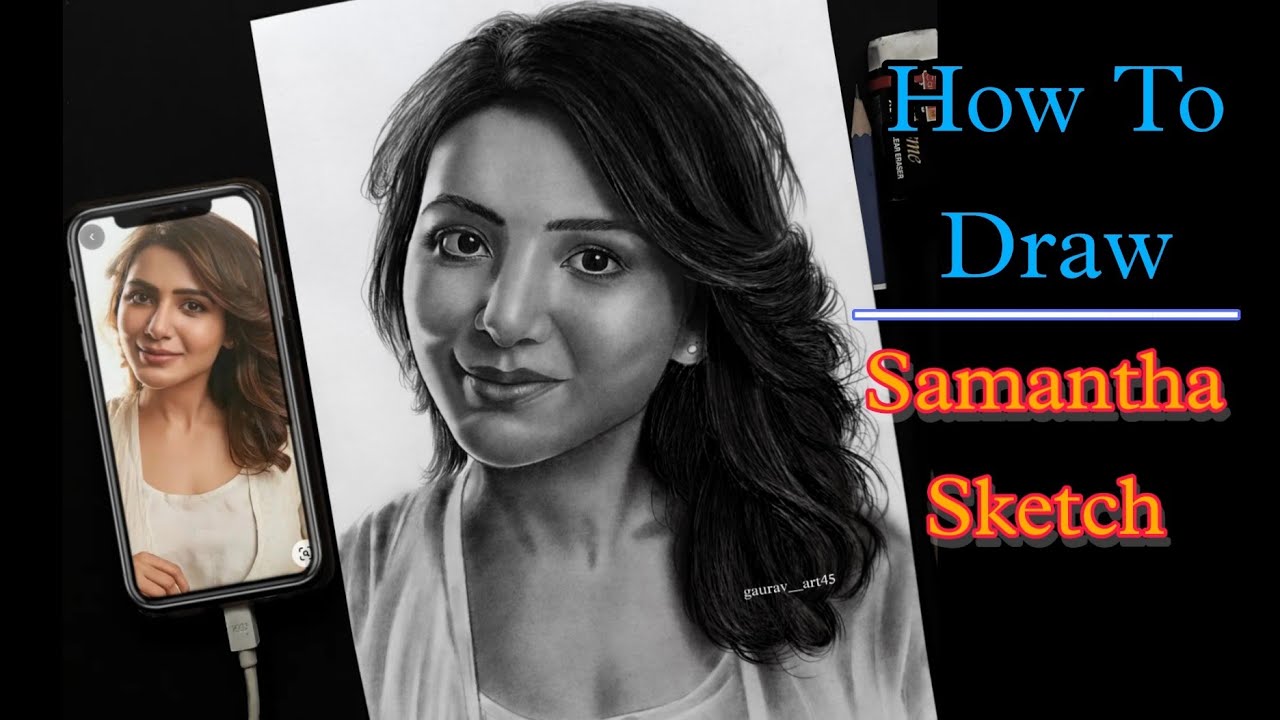 How To Draw Samantha mam / timelapse video - YouTube