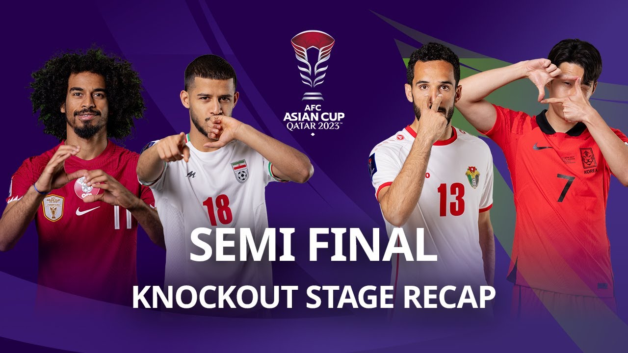 #AsianCup2023 | Semi-finals : Knockout stage recap - YouTube