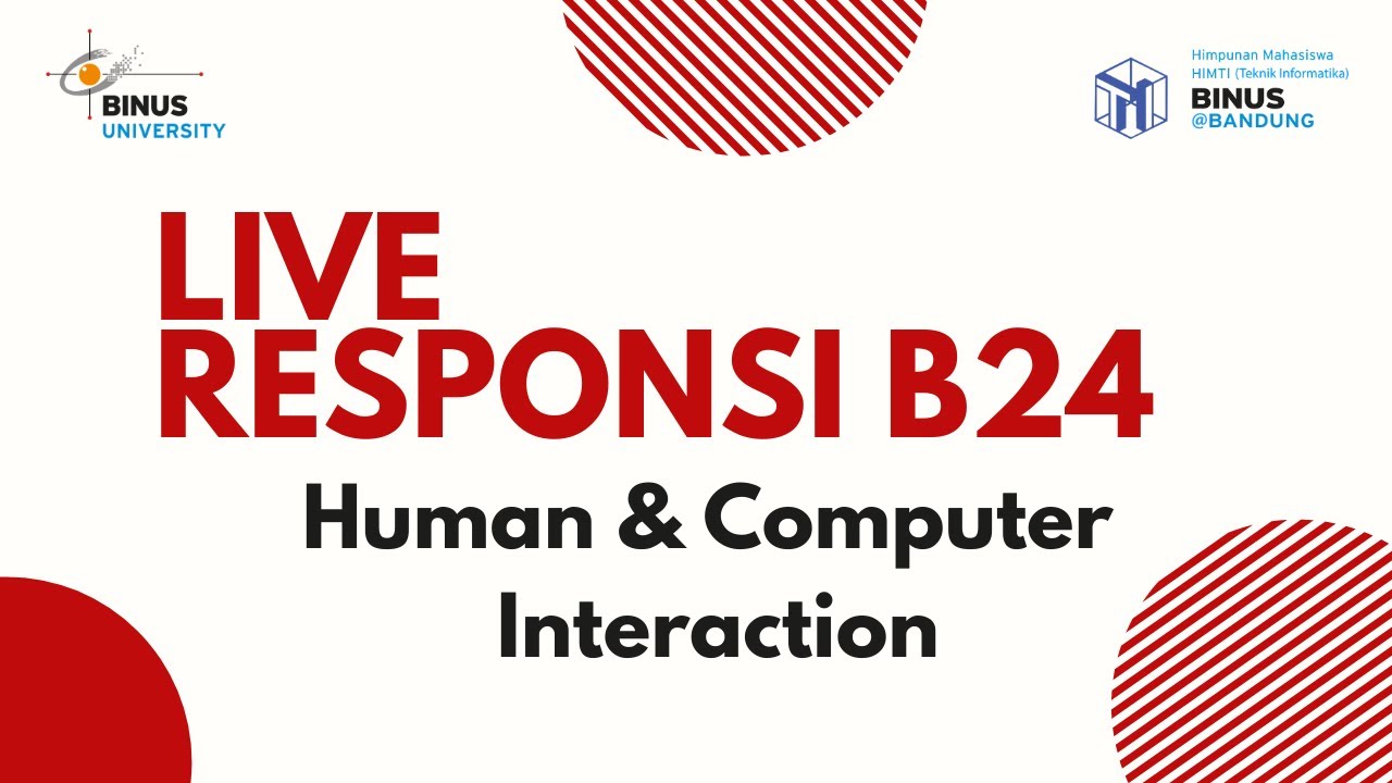 [LIVE RESPONSI UTS B24] Human Computer Interaction - Review Materi UTS - YouTube