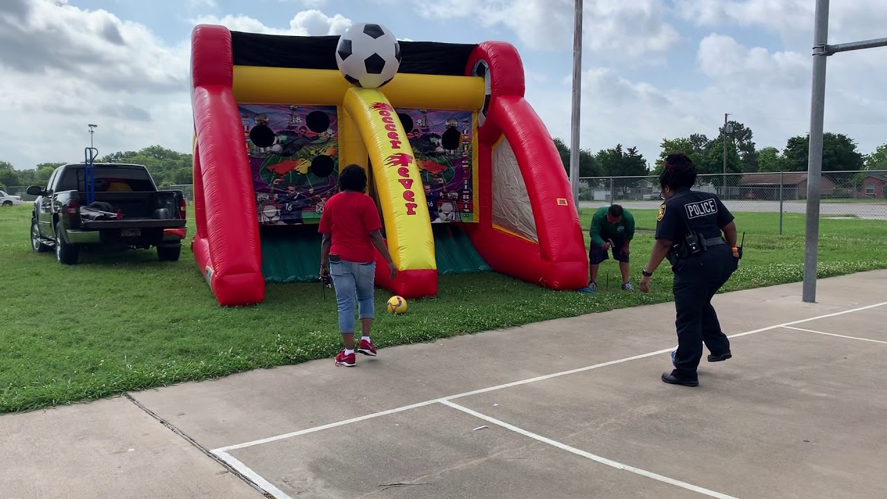 Inflatable Soccer Fever Game Rental Dallas TX - YouTube
