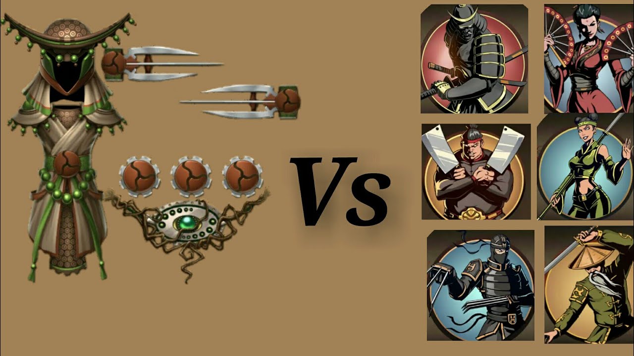 shadow fight 2 || Monk's set vs all bosses 《 gameplay》 - YouTube