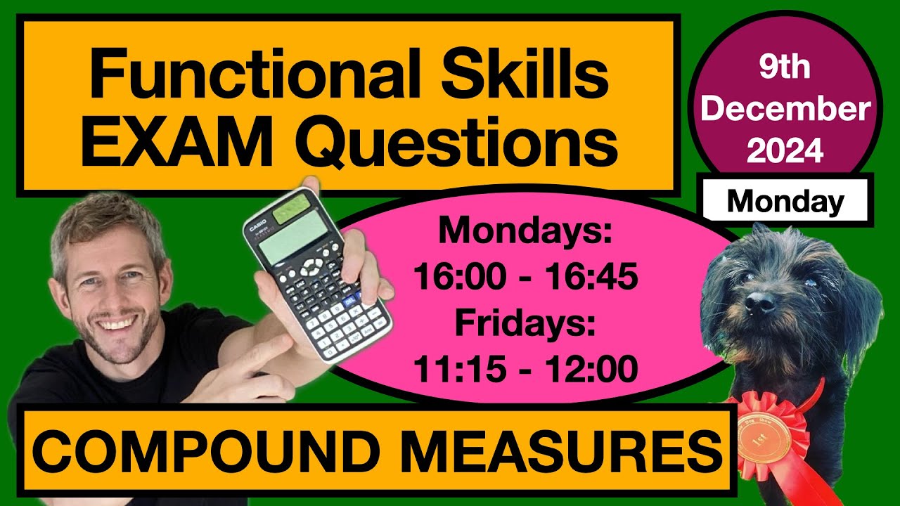 COMPOUND MEASURE: Functional Skills Level 2 Live Lesson - YouTube
