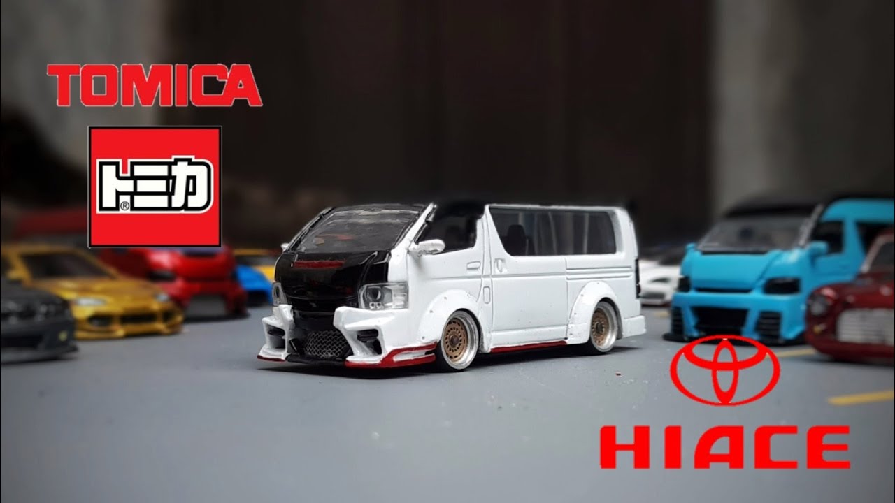 Toyota hiace custom -tomica - YouTube