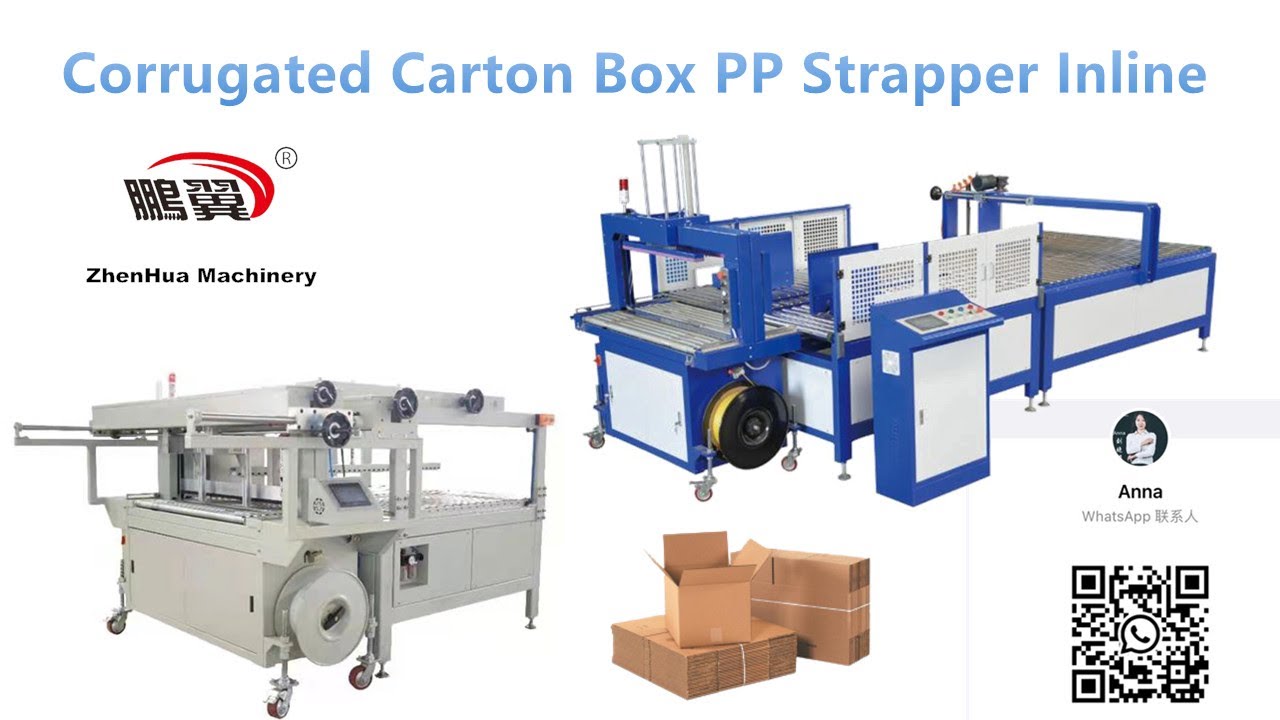 ZH 1250 PP Bundling Box Strapper Machine - YouTube