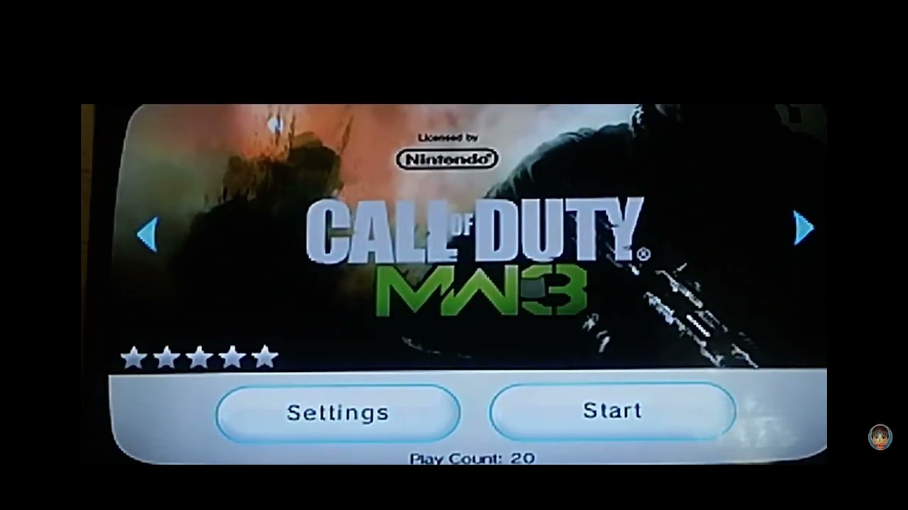 Call of Duty: MW3 Wii Disc Channel Intro - YouTube