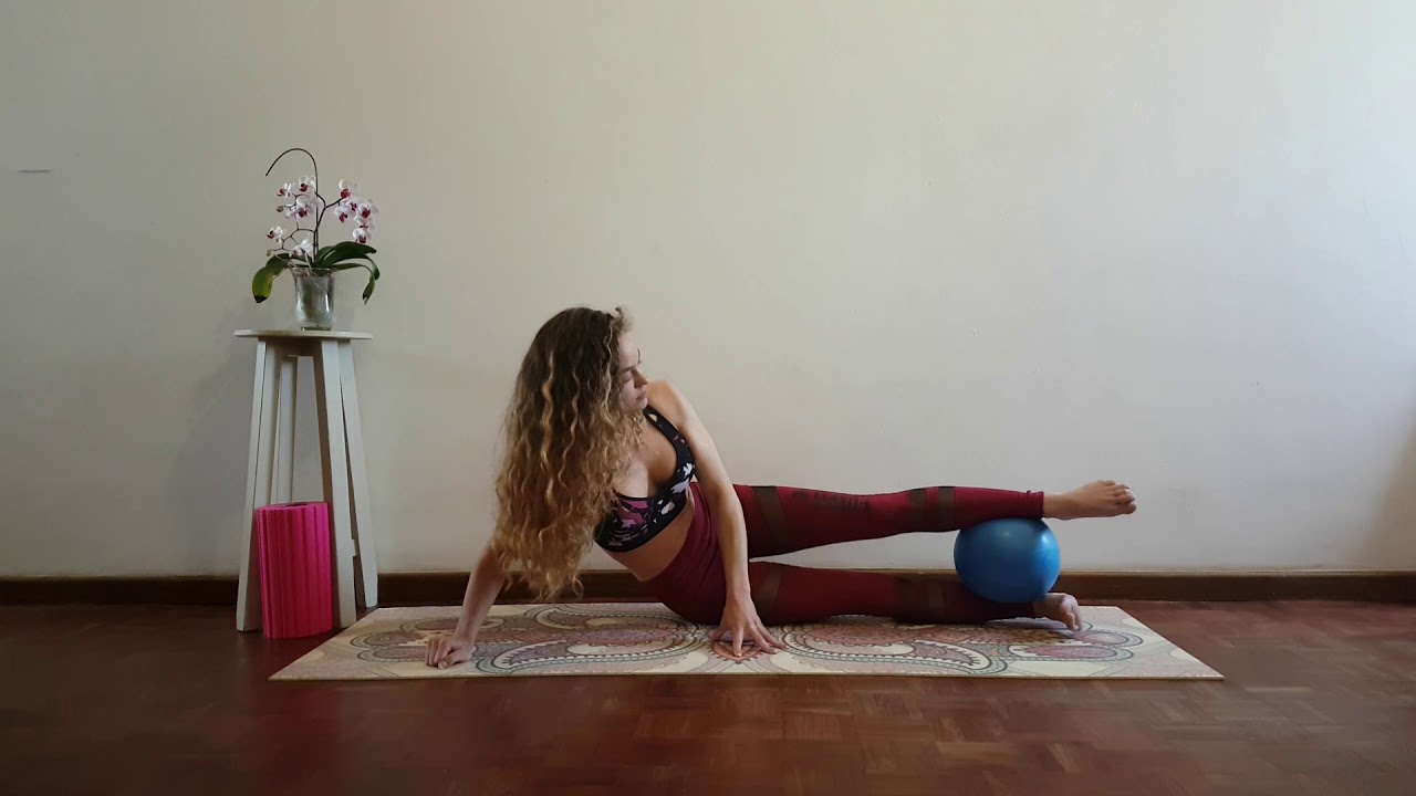 ABS & LEGS - Pilates WORKOUT with stability ball - YouTube