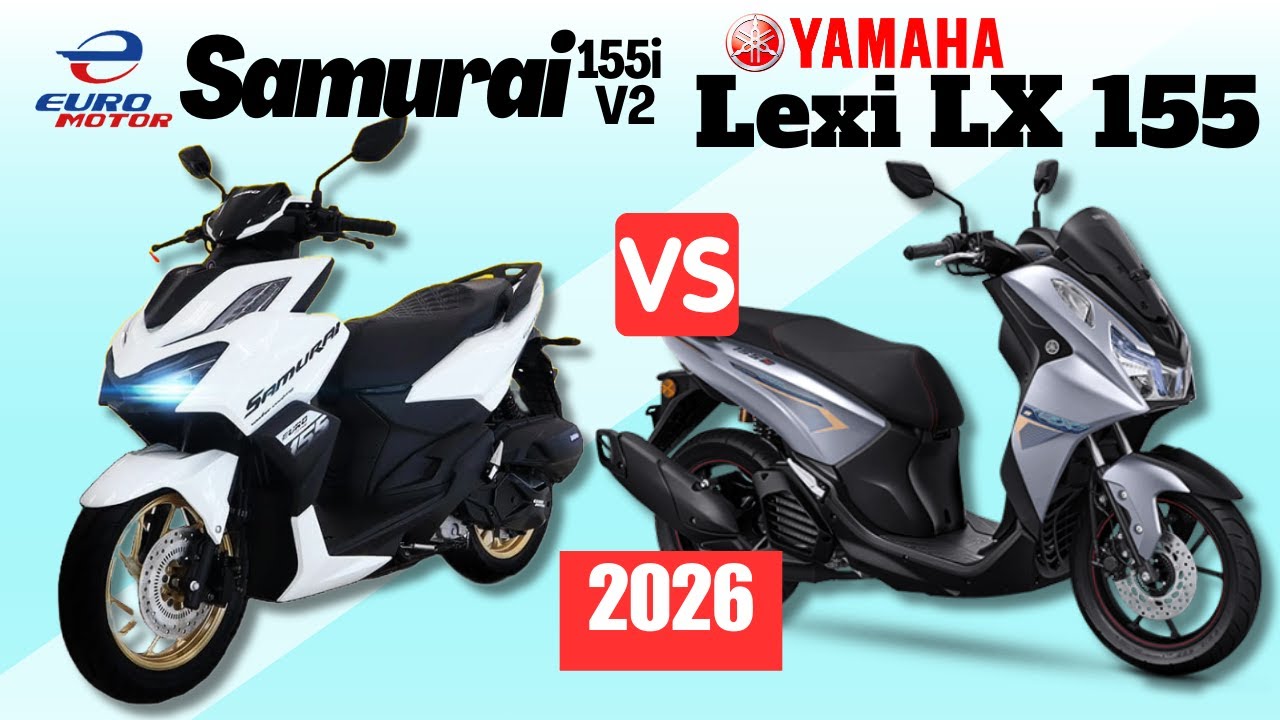 Euromotor Samurai 155i vs Yamaha Lexi LX 155 | Side by Side Comparison ...