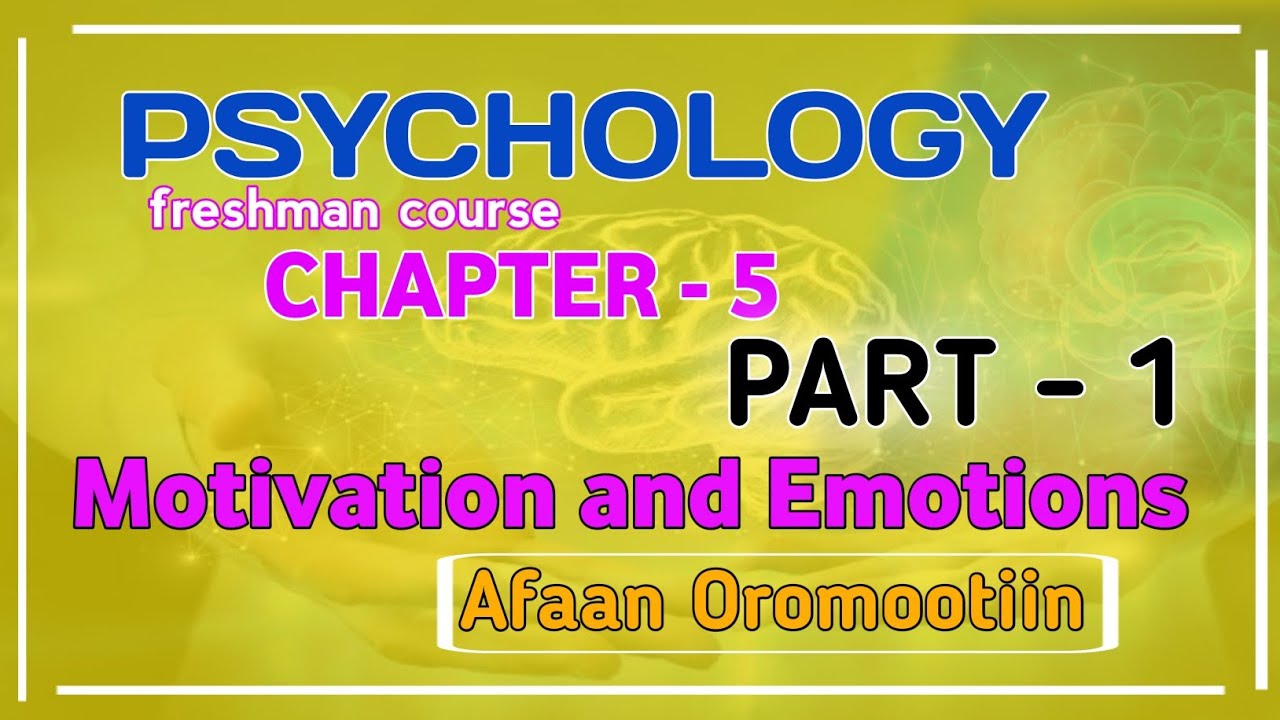 freshman_psychology_chapter_5_part_1 #motivationandemotion Afaaon ...