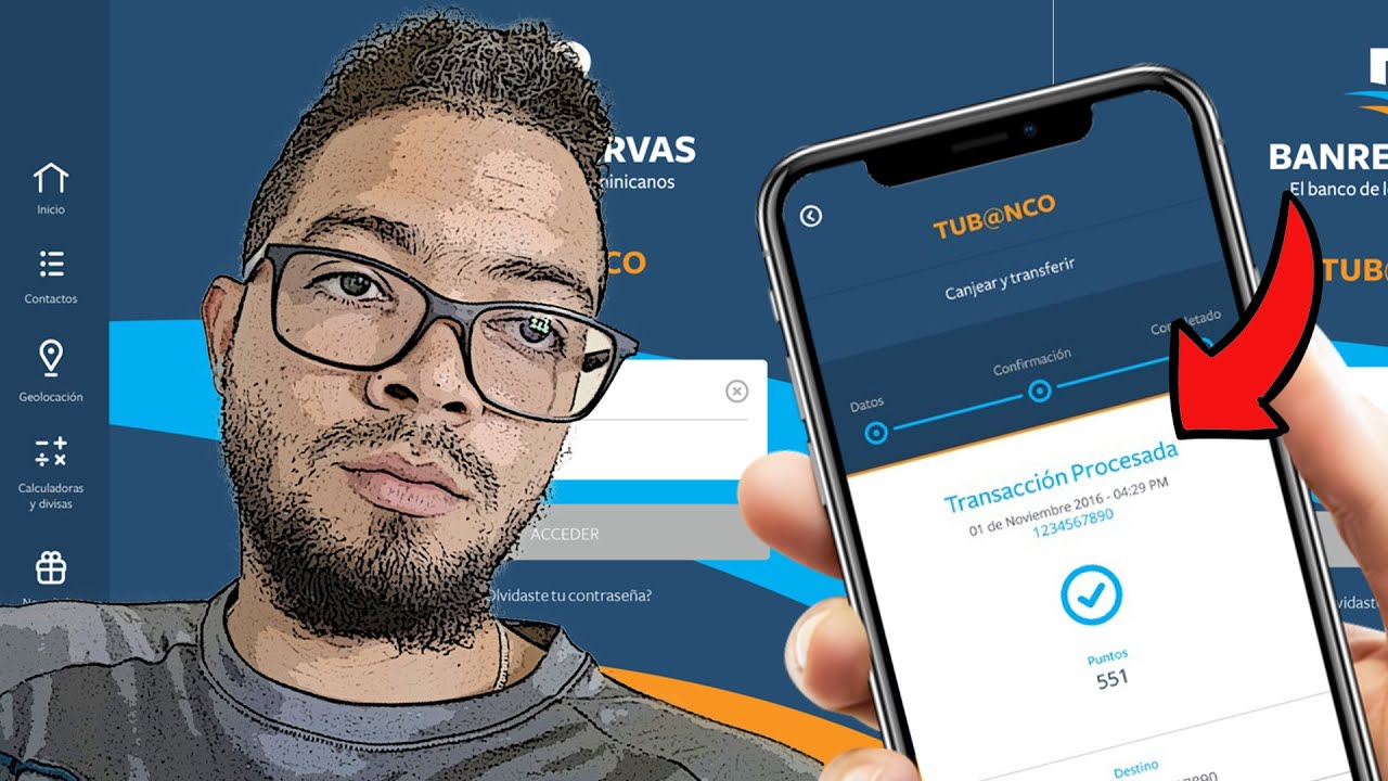 Cómo hacer una TRANSACCION de App BanReservas a BanReservas y otros ...