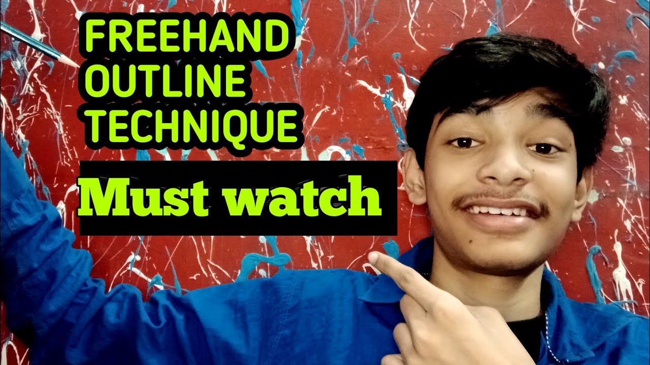 How to draw Freehand outline/ what is freehand outline / how to ...