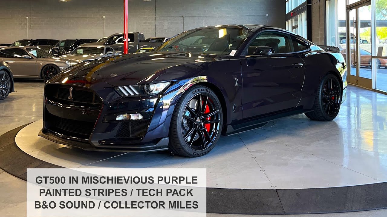 2022 Shelby GT500 - Mischievous Purple - Painted Stripe - Walkaround ...