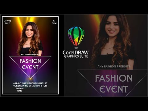 Event Poster Design in Corel Draw | Social Media Post Design | KH ...