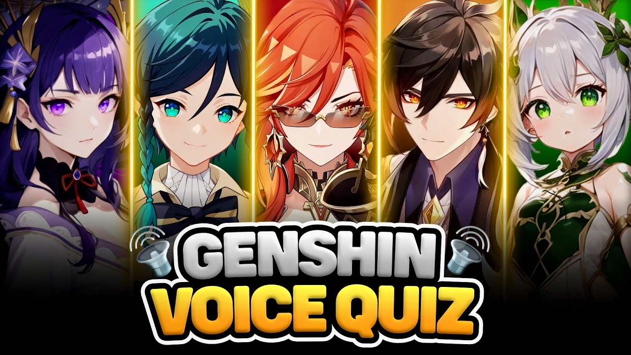 GENSHIN VOICE QUIZ 🎤🔊 | CAN YOU GUESS THE CHARACTER VOICE? 👀🧠 GENSHIN ...