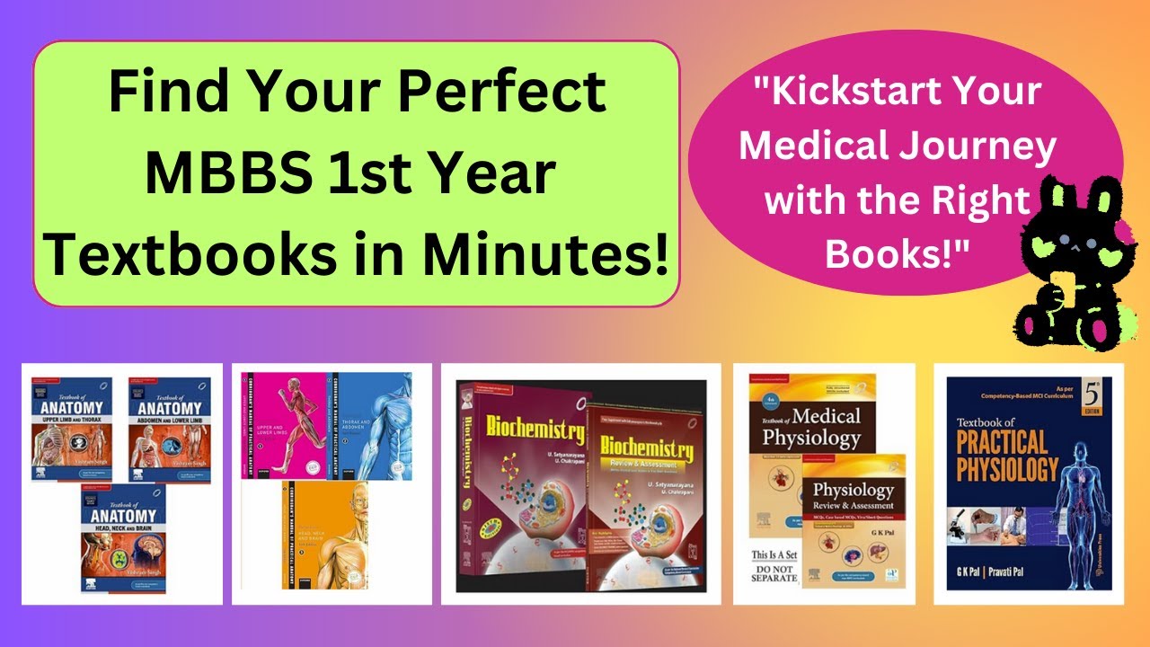 Find Your PERFECT MBBS 1st Year Textbooks in Minutes! "Start Medical ...