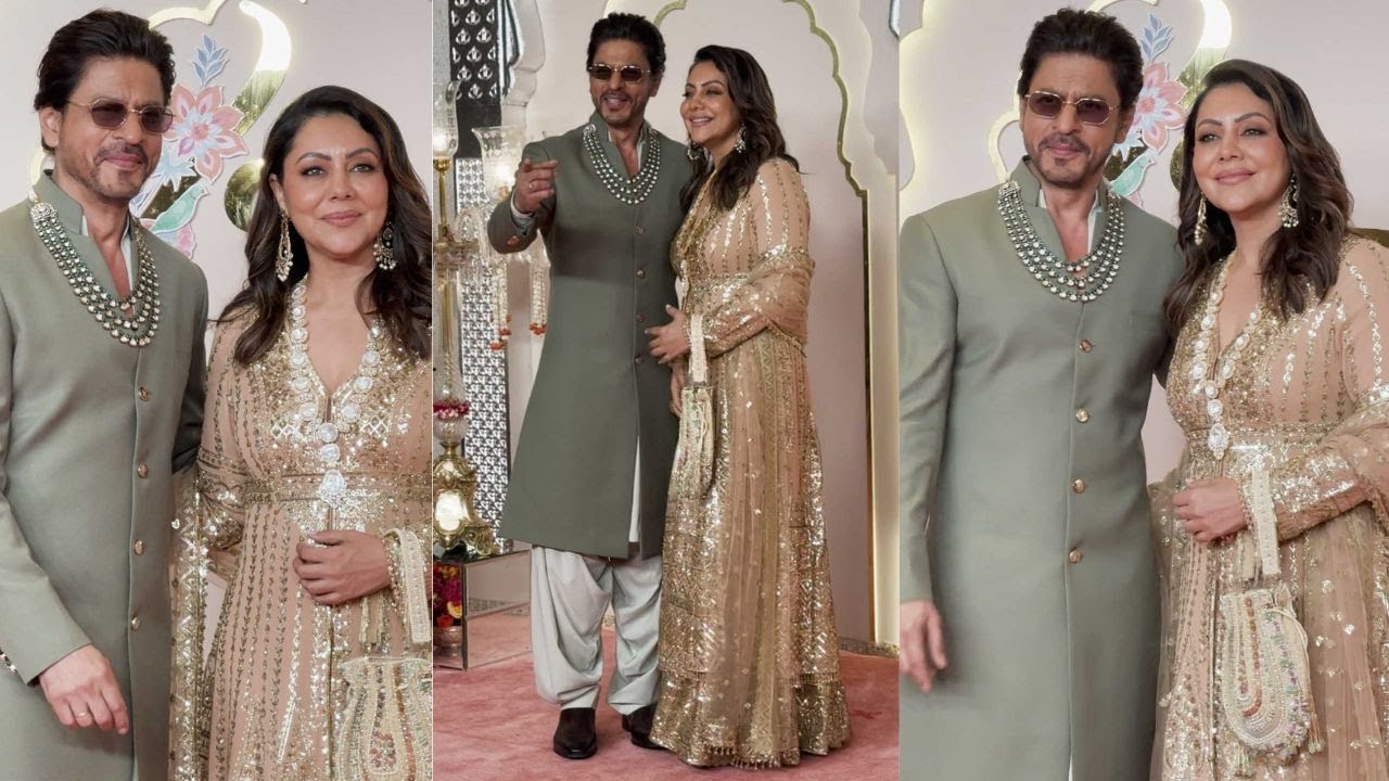 Shah Rukh Khan looks royal in Pathani accessorized with three layered ...