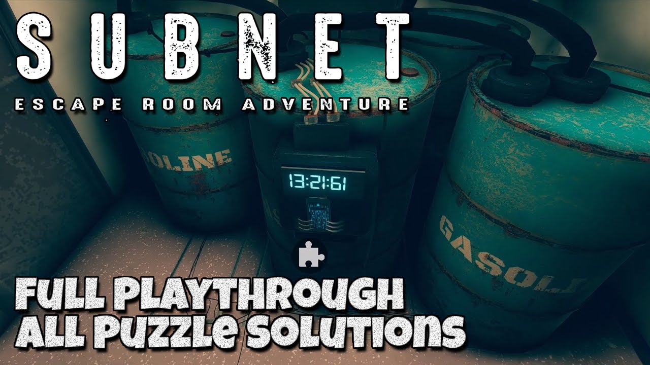 SUBNET | Escape Room Adventure | Full Playthrough | All Puzzle ...