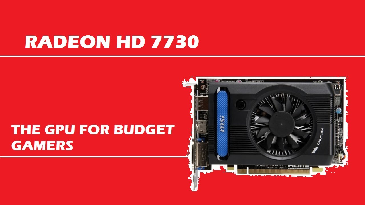 Radeon HD 7730 Revealed! - YouTube