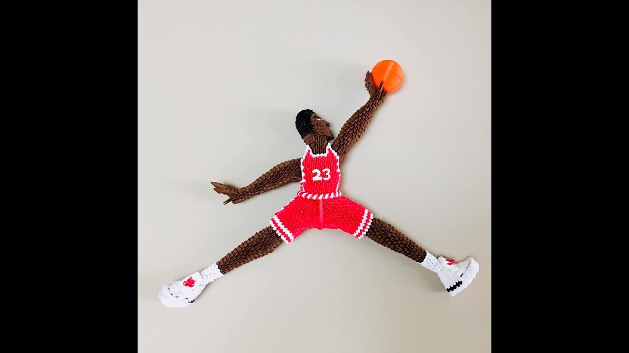 Karen Created a 3D Paper Basketball Man - YouTube