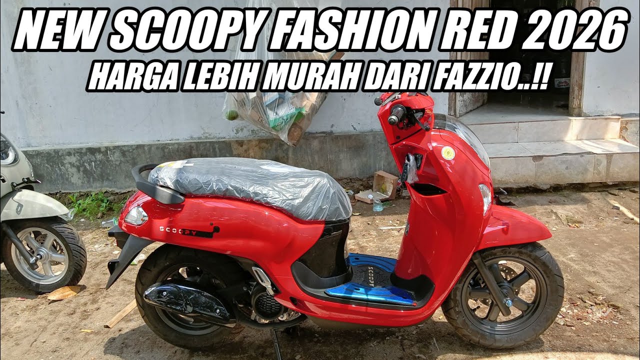 HARGA TERBARU NEW SCOOPY FASHION 2026 MERAH!! BISA DP 500RB - YouTube