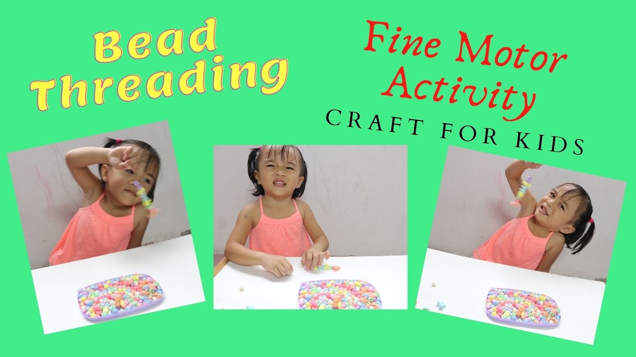 Beads Threading | For Nursery | Preschool - YouTube