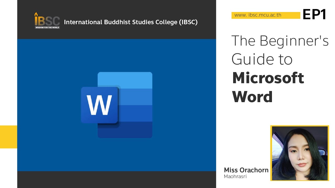 The beginner's guide to Microsoft Word EP1 - YouTube