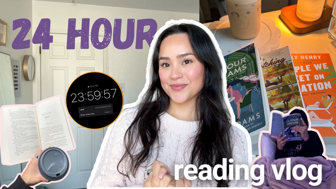 how much can i read in 24 hours? 📚⏱️ 24 hour readathon reading vlog ...